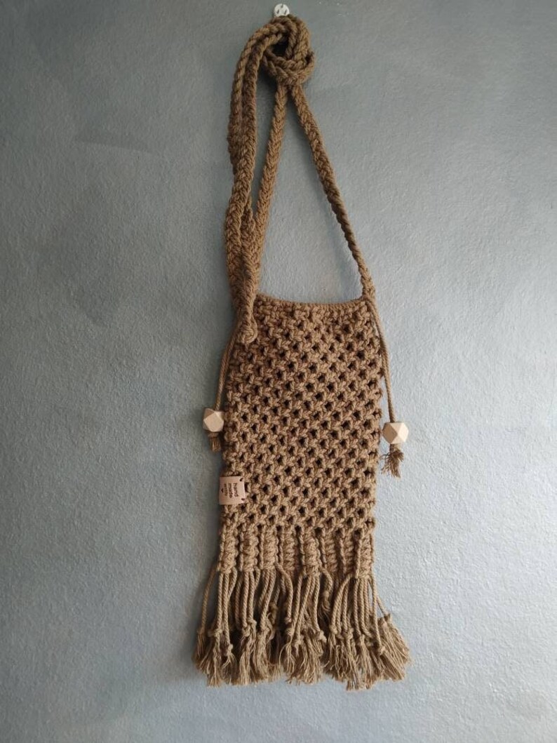Macrame Cell Phone Bag Crossbody Mobile Phone Pouch Mobile - Etsy