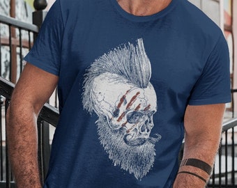 Skull Mohawk Shirt - Etsy