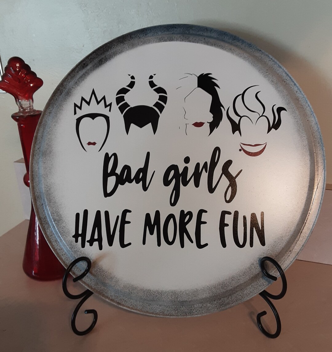 Metal Sign Disney Decor-disney Sign-disney-disney Villains-disney Bad ...