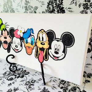 Canvas-art-disney Pals-water Color Picture-sign-goofy-minnie Mouse ...