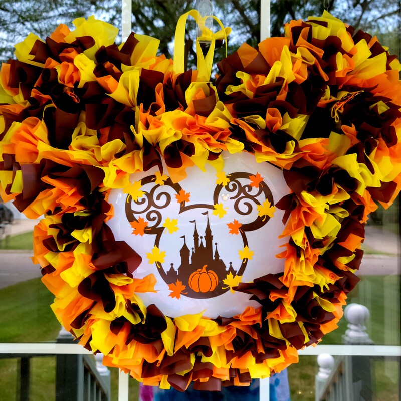 Fall Mickey Wreath - Etsy