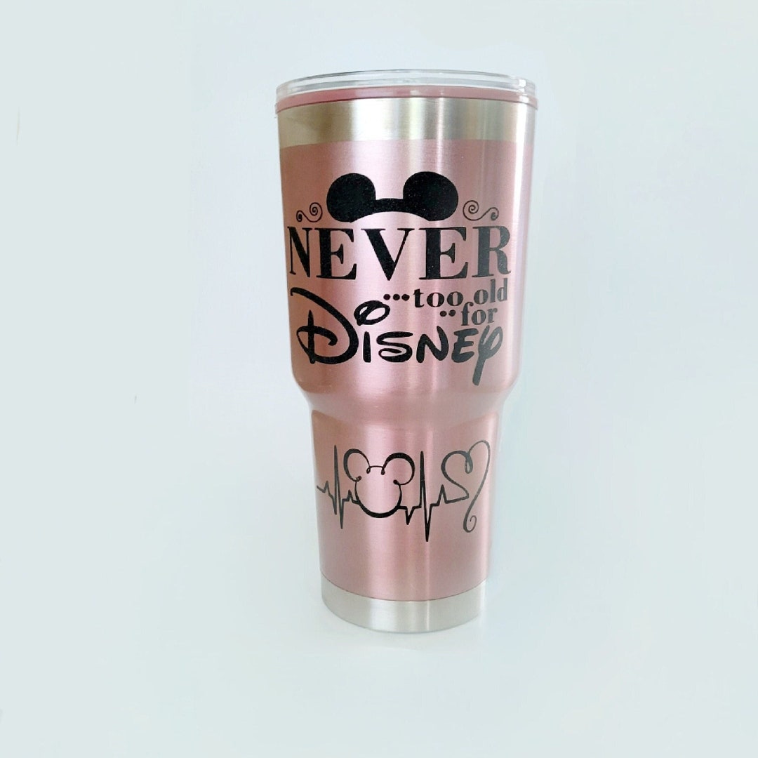Rose Gold Tumbler-castle Cup-disney Canteen Drinkware-beverage Holder ...