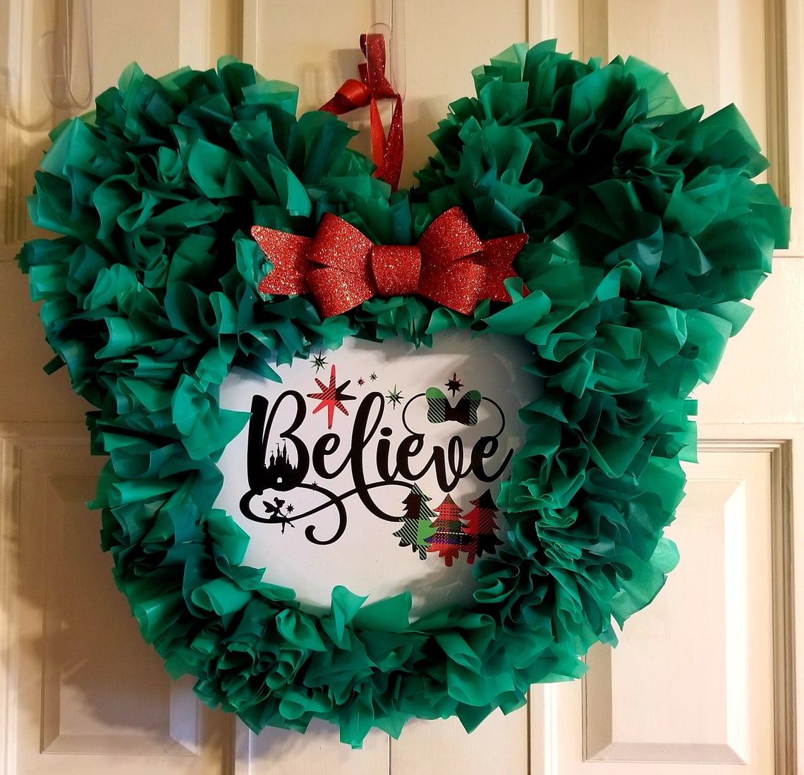 Christmas Wreath-disney Wreath-mickey Mouse-mickey Wreath-minnie Mouse ...