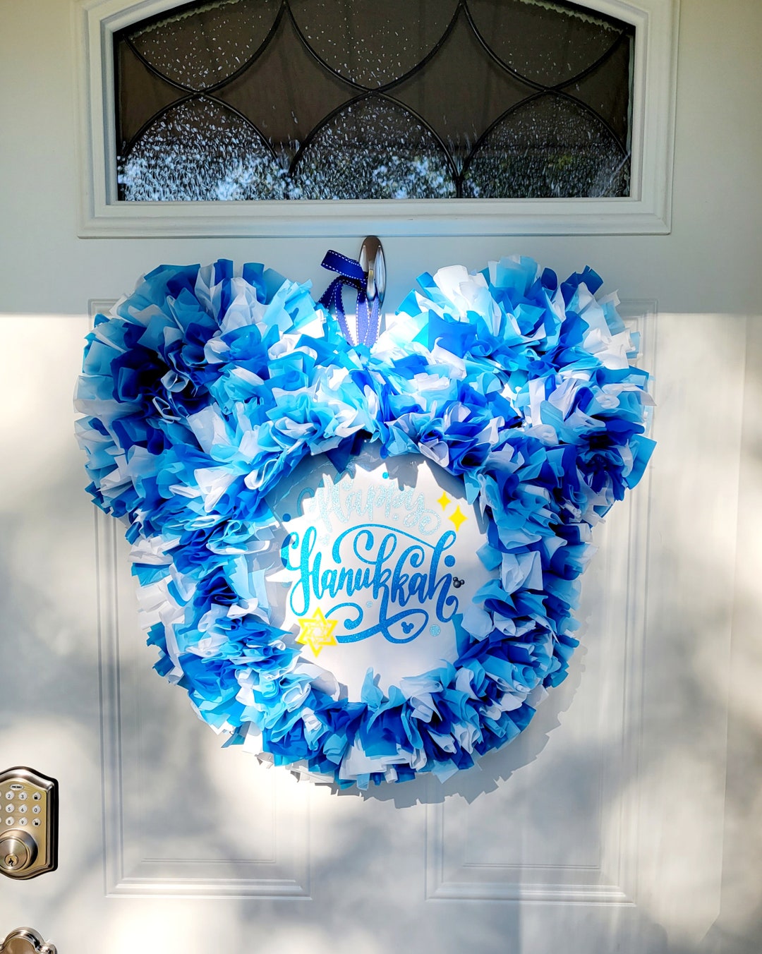 Wreath Hanukkah Mickey-mickey Mouse-holiday-disney-disney Inspired-gift ...