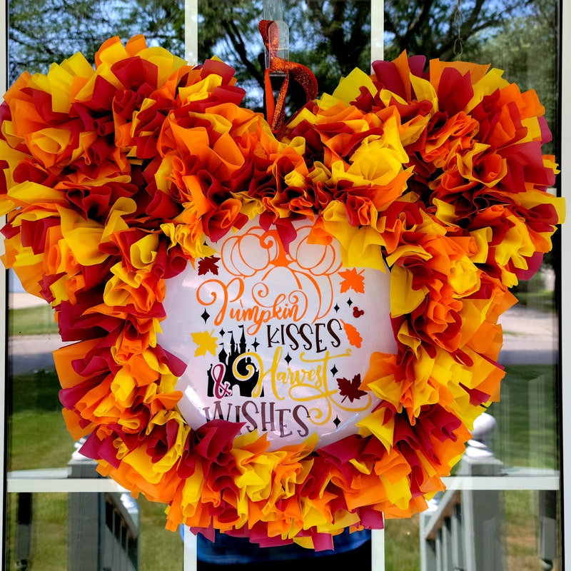 Fall Mickey Wreath - Etsy
