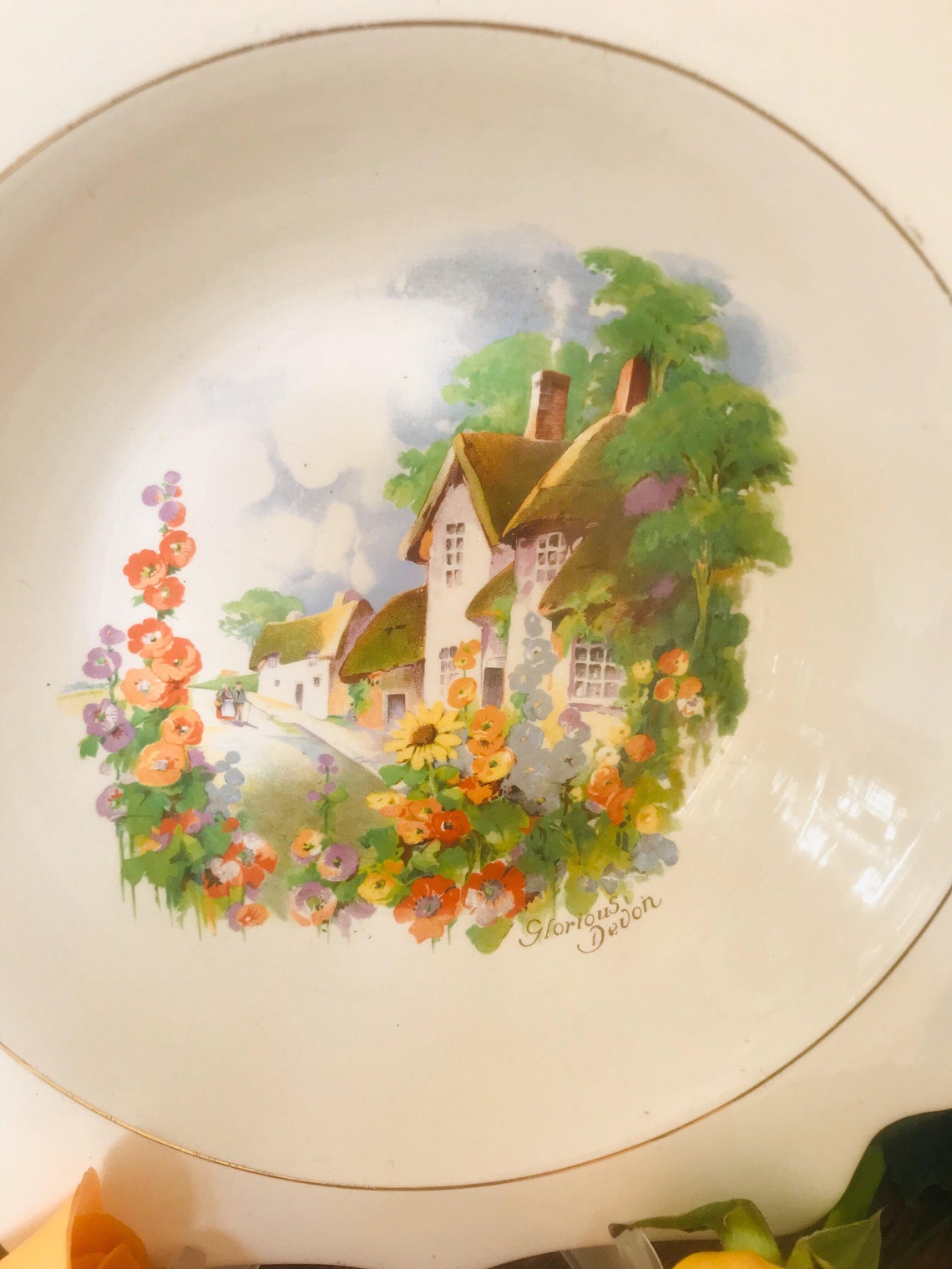 Vintage Handpainted Falcon Ware Glorious Devon | Etsy