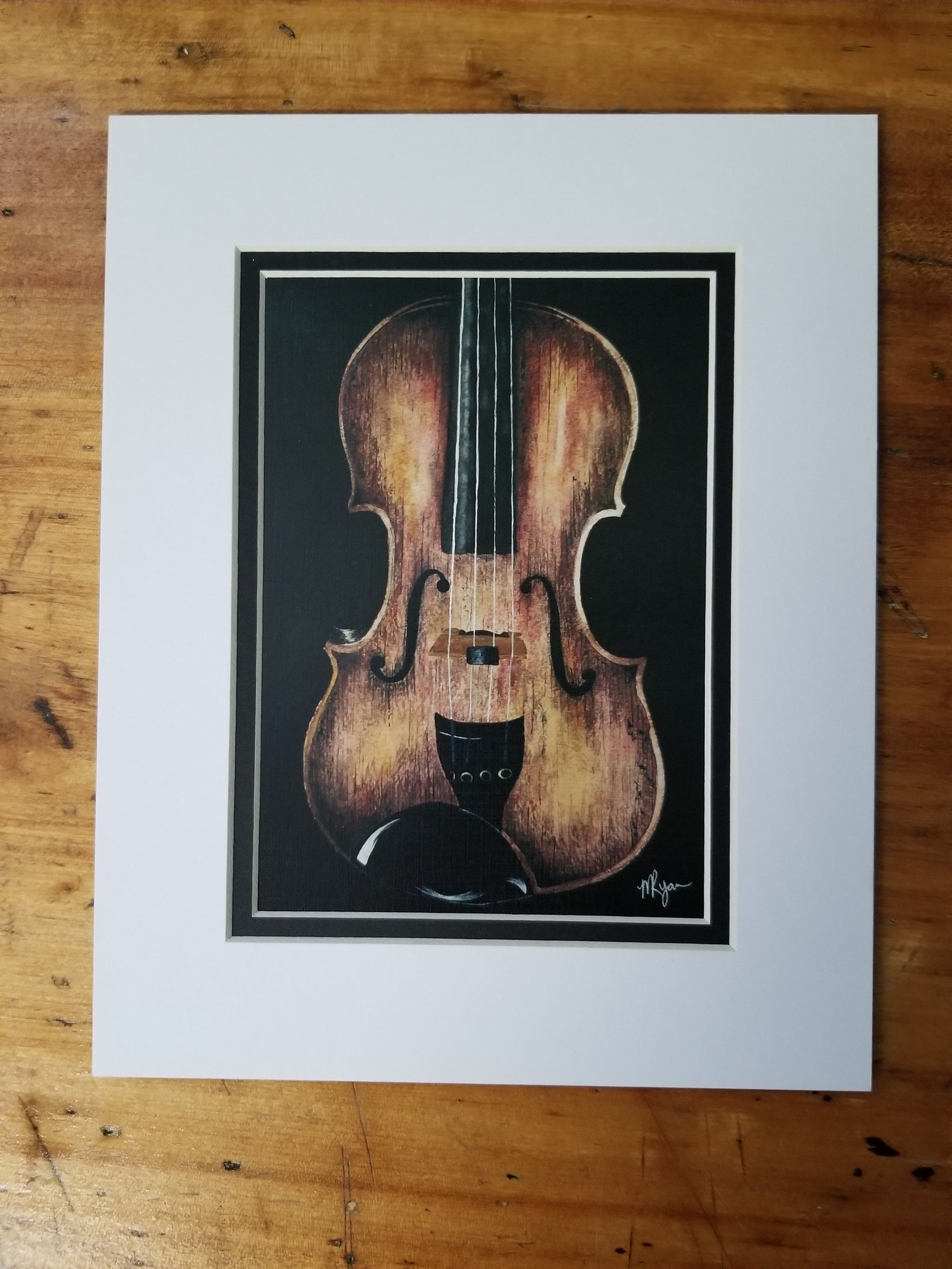 Fiddle Art Violin Art Watercolor Prints Wall Art Print - Etsy