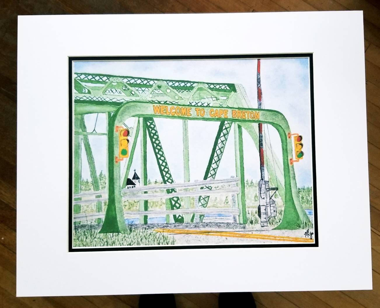 16 X 20 Canso Causeway Watercolor Art Print - Etsy