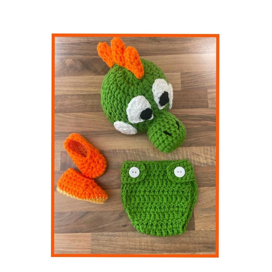 Yoshi Baby Costume Crochet Handmade Nintendo Inspired Photo Prop - Etsy