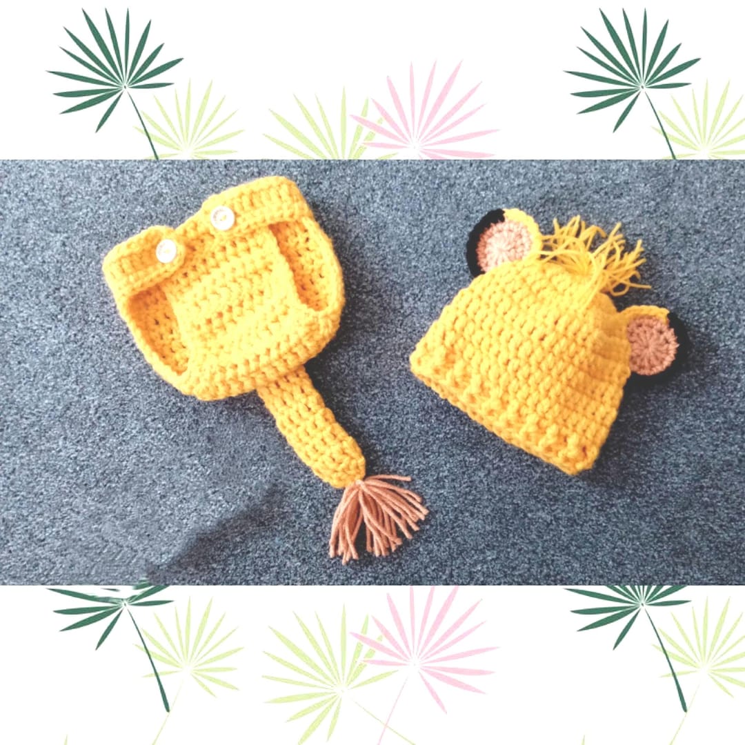 Simba Lion King Disney Inspired Knitted Baby Photo Prop Crochet Costume ...