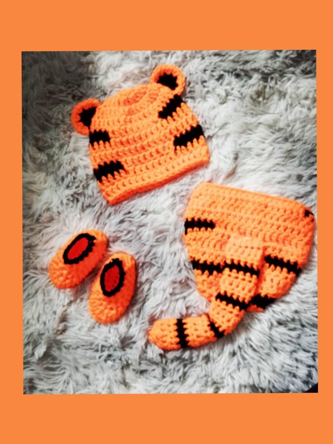 Tigger Disney Inspired Baby Photo Prop Crochet Knitted Costume ...