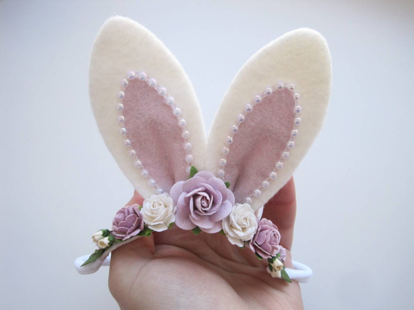 First Birthday Bunny Ears Headband Lavender Bunny Ears Purple | Etsy