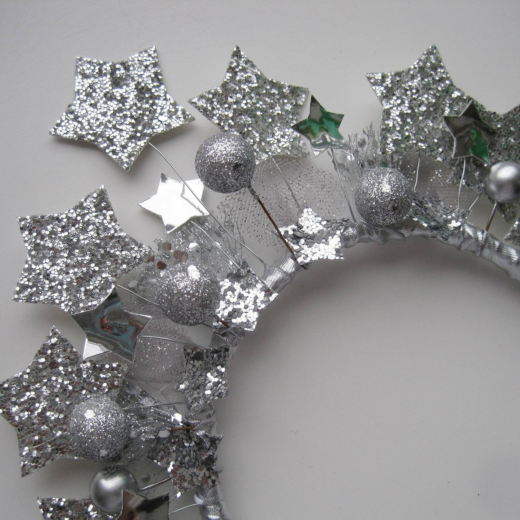 Star Crown Headpiece Silver Star Headband Adult Girls | Etsy