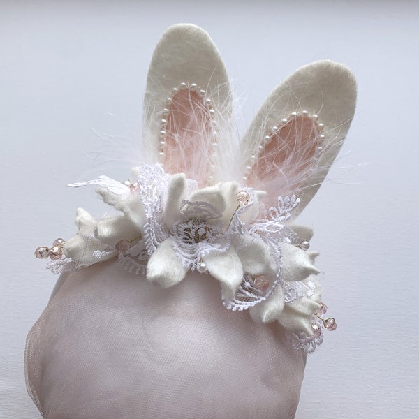 White Bunny Ears - Etsy
