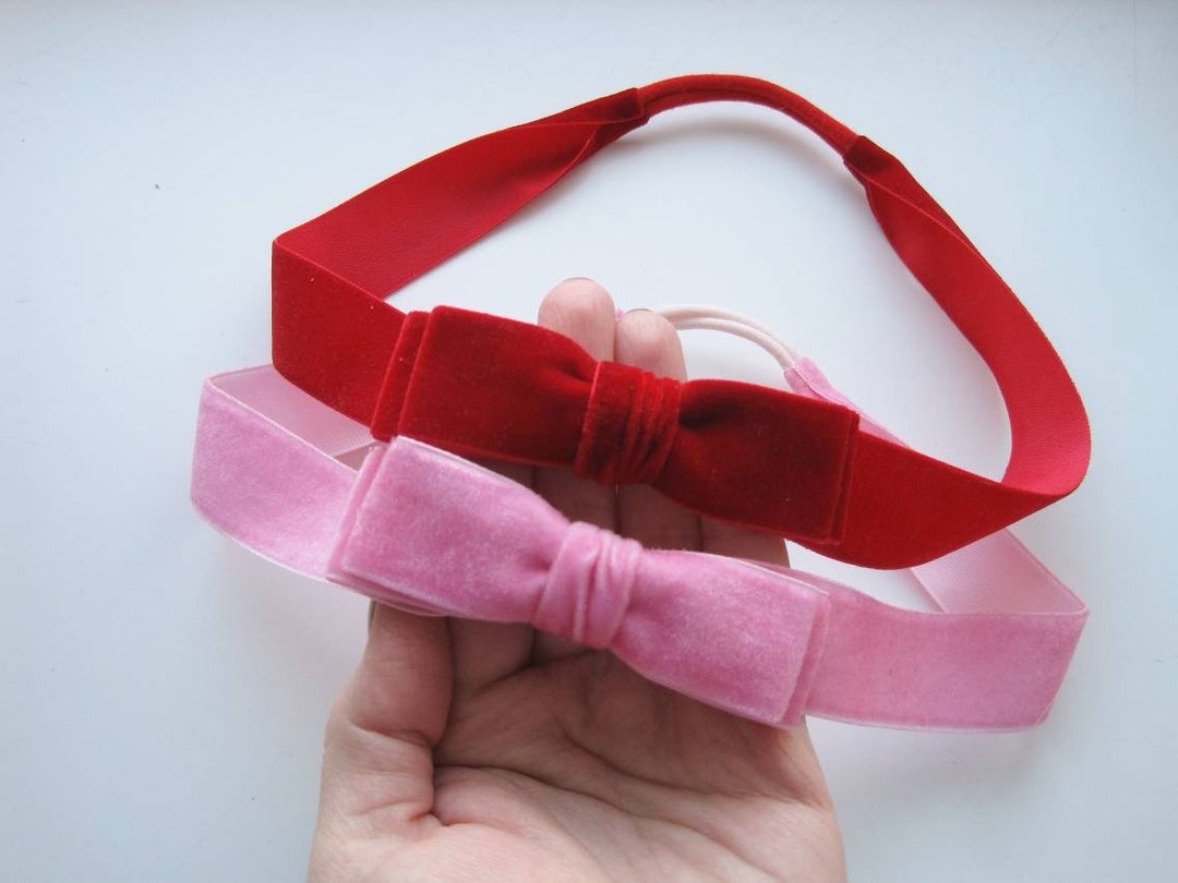 Velvet Baby Headband 23 Colors Velvet Baby Headband Baby Bows Red Baby ...