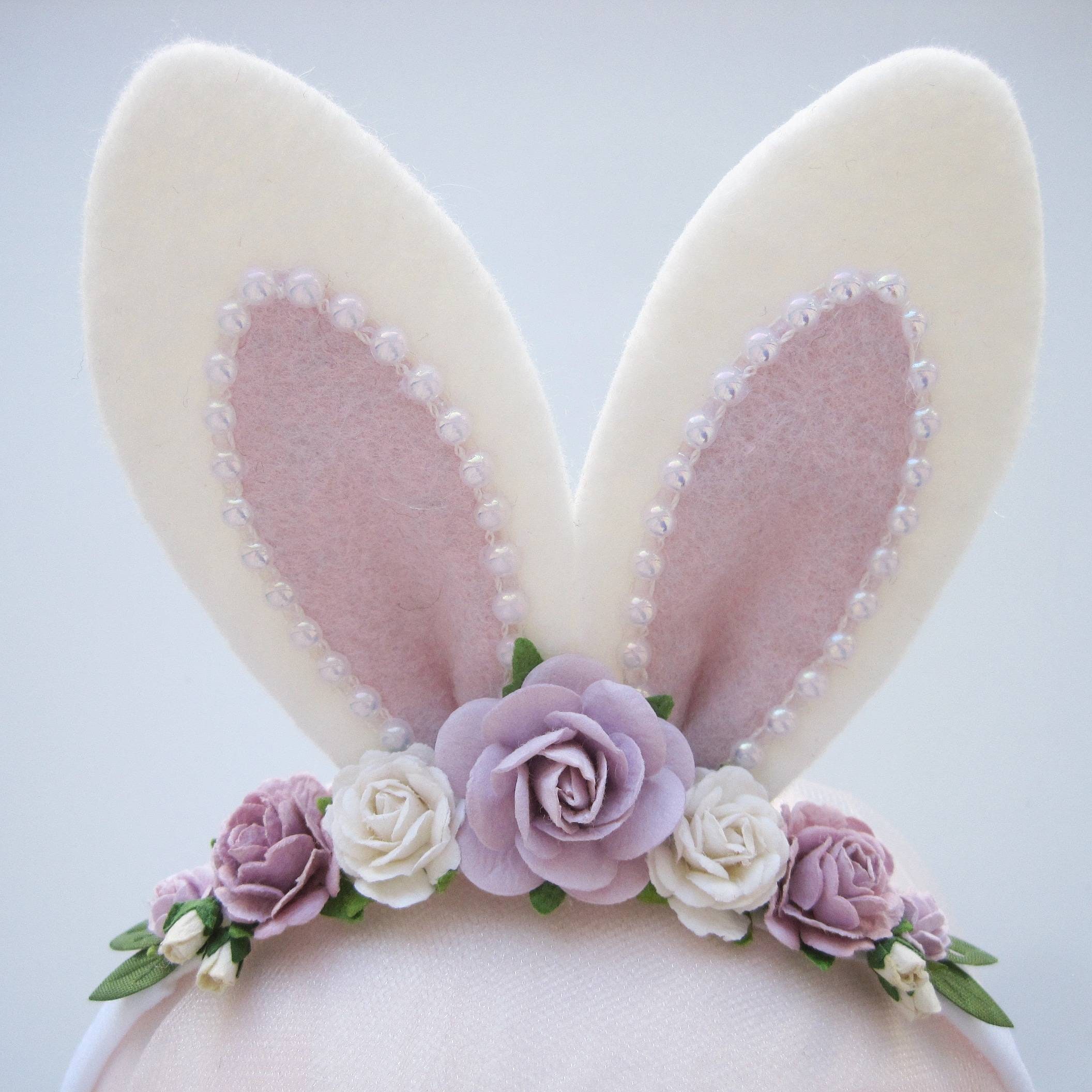 First Birthday Bunny Ears Headband Lavender Bunny Ears Purple | Etsy