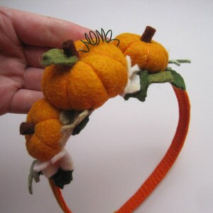3 Pumpkin Birthday Headpiece Pumpkin Birthday Outfit Pumpkin Flower ...