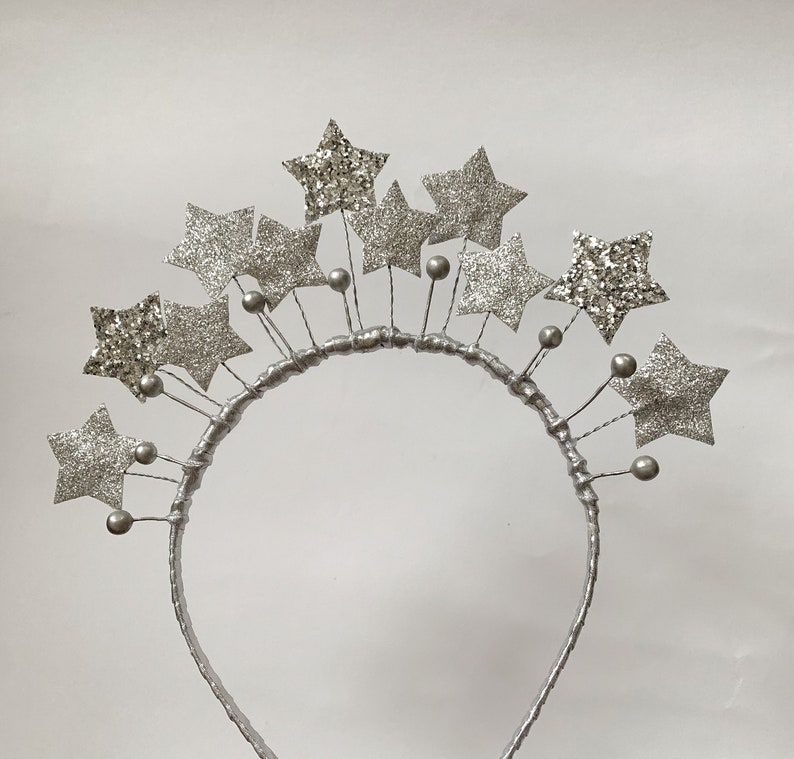 Gold Star Crown Headband - Handmade Sparkle Party Headband - Etsy