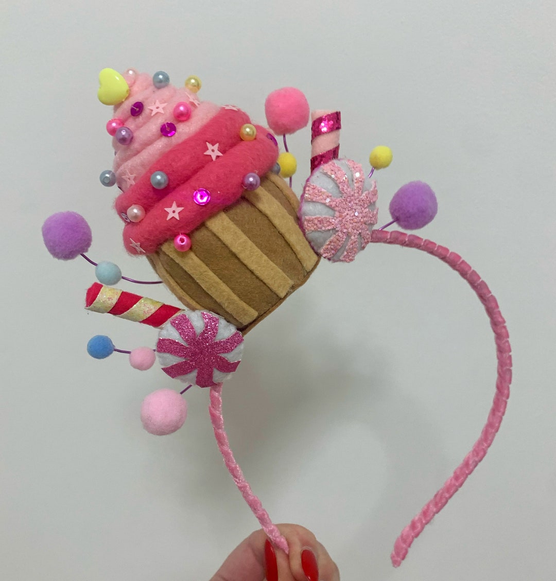 Cupcake Headband Candyland Party Dress up Candy Headpiece Candy ...