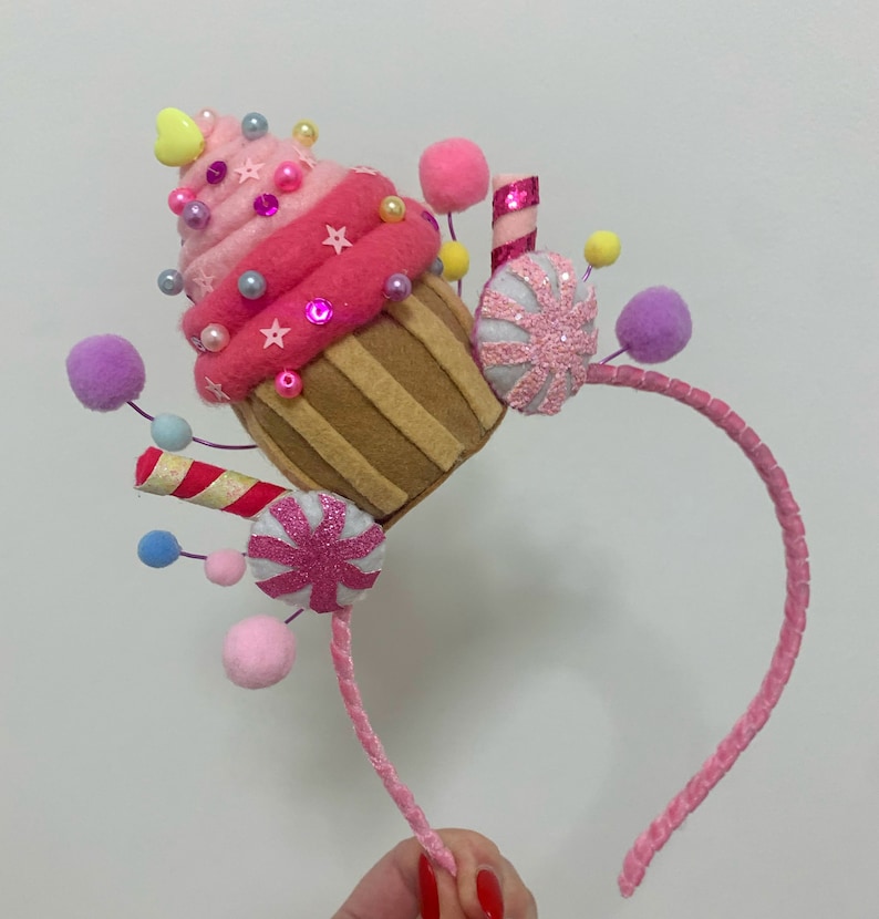 Cupcake Headband, Candyland Birthday Party Hat - Etsy