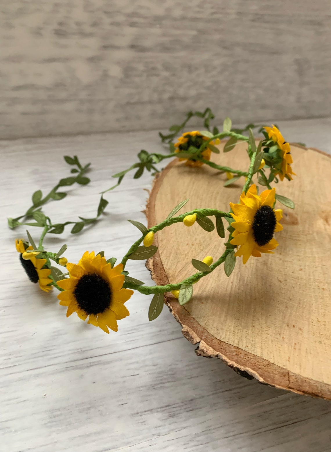 Sunflower Crown Headband Sunflower 1st Birthday Theme - Etsy