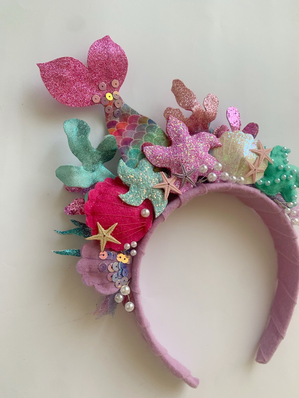 Glitter Mermaid Crown Headband: Under the Sea Birthday Party - Etsy