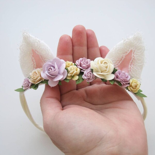 Floral Cat Ears - Etsy