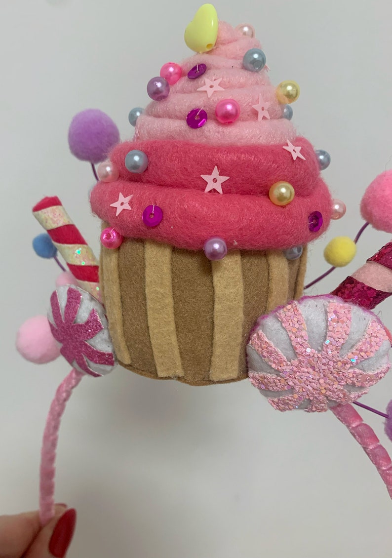 Cupcake Headband, Candyland Birthday Party Hat - Etsy