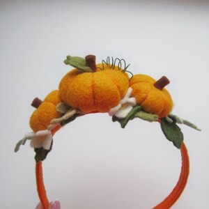 3 Pumpkin Birthday Headpiece Pumpkin Birthday Outfit Pumpkin Flower ...