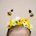 Bumble Bee Headband Queen Bee Headband Costume Bee Floral Headband ...