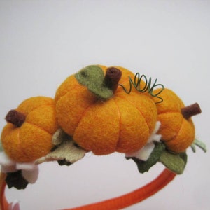 3 Pumpkin Birthday Headpiece Pumpkin Birthday Outfit Pumpkin Flower ...