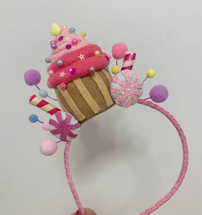 Cupcake Headband, Candyland Birthday Party Hat - Etsy