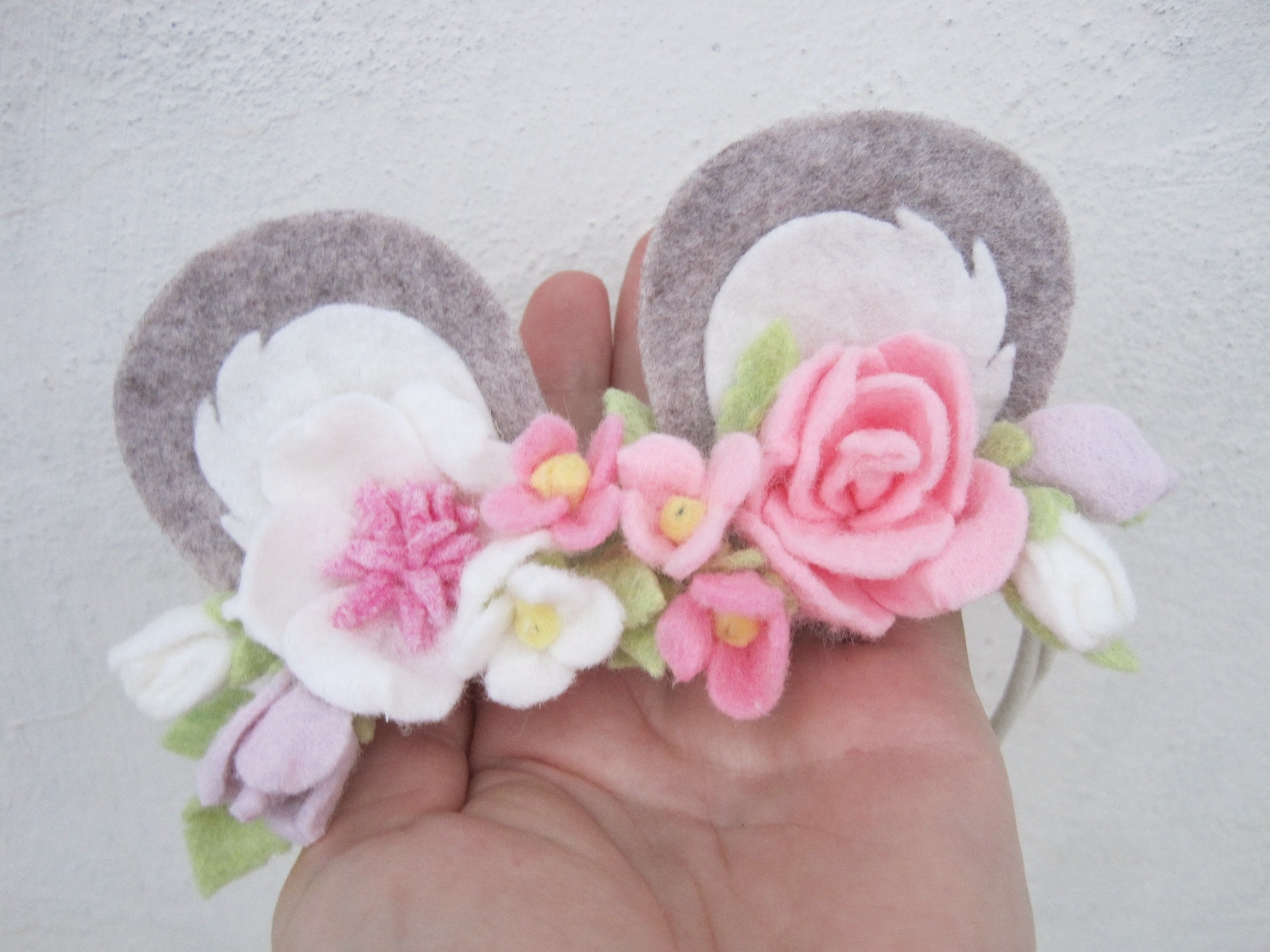 Gray Mouse Ears Headband Baby Mouse Ears Mouse Headband Mouse - Etsy