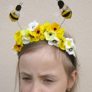 Bumble Bee Headband Queen Bee Headband Costume Bee Floral Headband ...