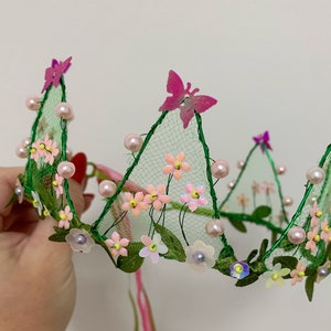 Fairy Princess Flower Crown, Birthday Party Tiara - Etsy