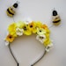 Bumble Bee Headband Queen Bee Headband Costume Bee Floral Headband ...