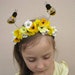 Bumble Bee Headband Queen Bee Headband Costume Bee Floral Headband ...
