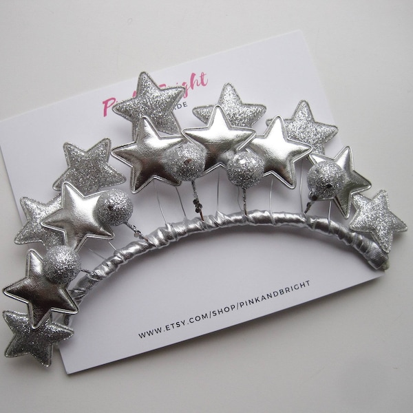 Silver Star Headband - Etsy