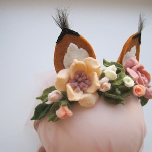 Fox Headband Squirrel Headband Fox Ear Flower Crown Fox Birthday Party ...