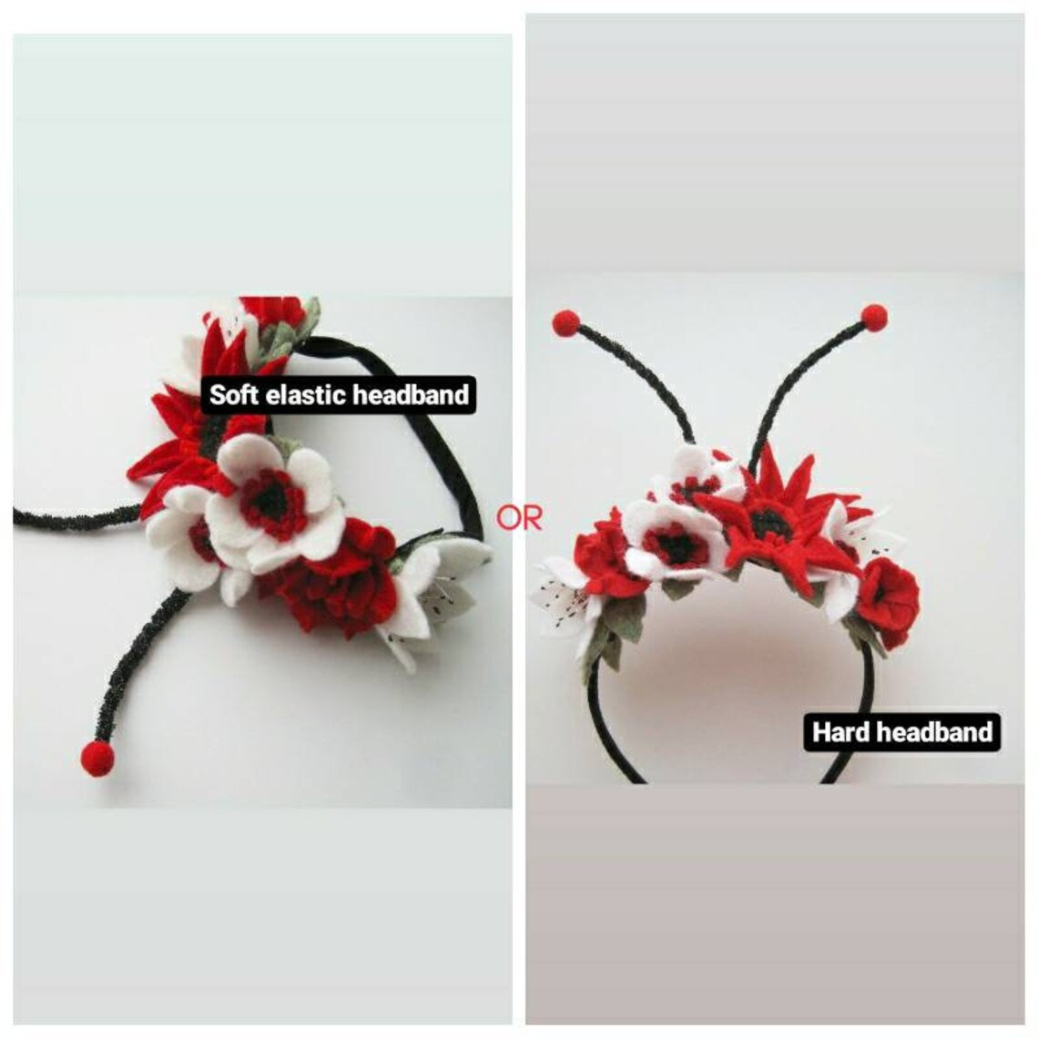 Ladybug Headband Ladybug Antenna Hard Headband Ladybug | Etsy