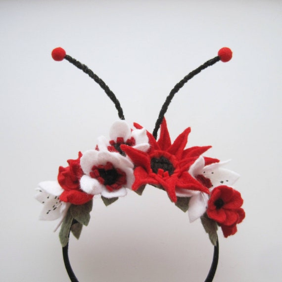 Ladybug Headband Ladybug Antenna Hard Headband Ladybug - Etsy