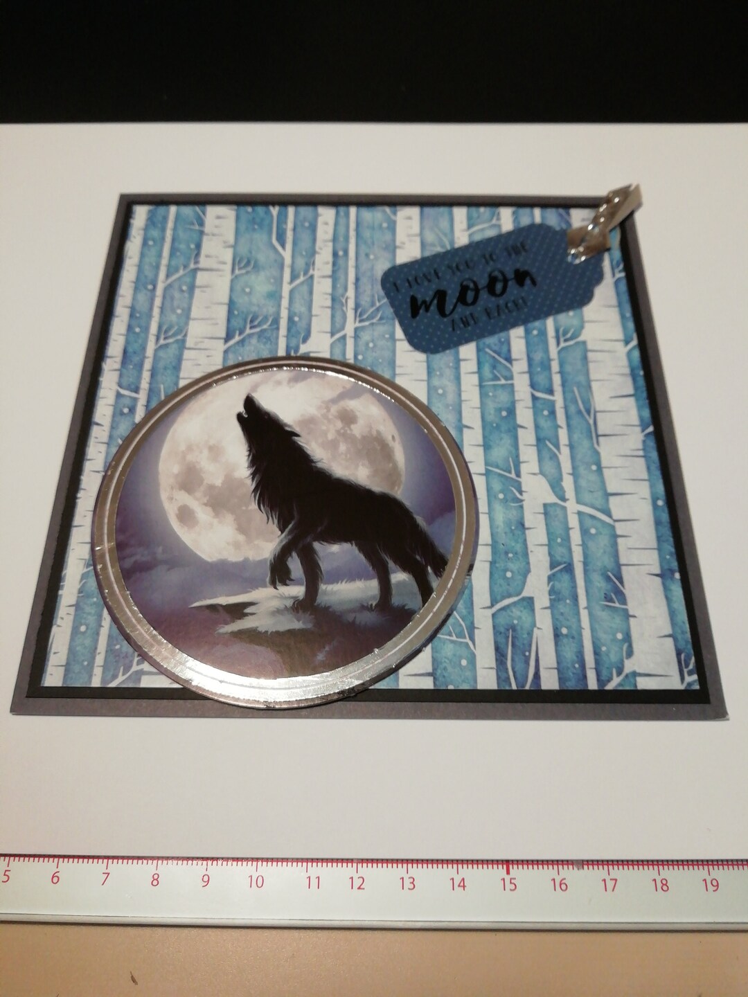 A Beautiful Handmade 6x6 Card Featuring a Howling Wolf - Etsy
