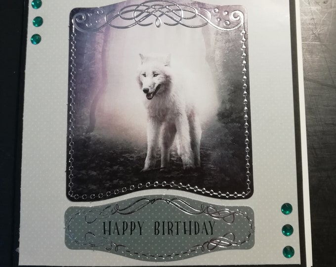 Wolf Birthday Card - Etsy
