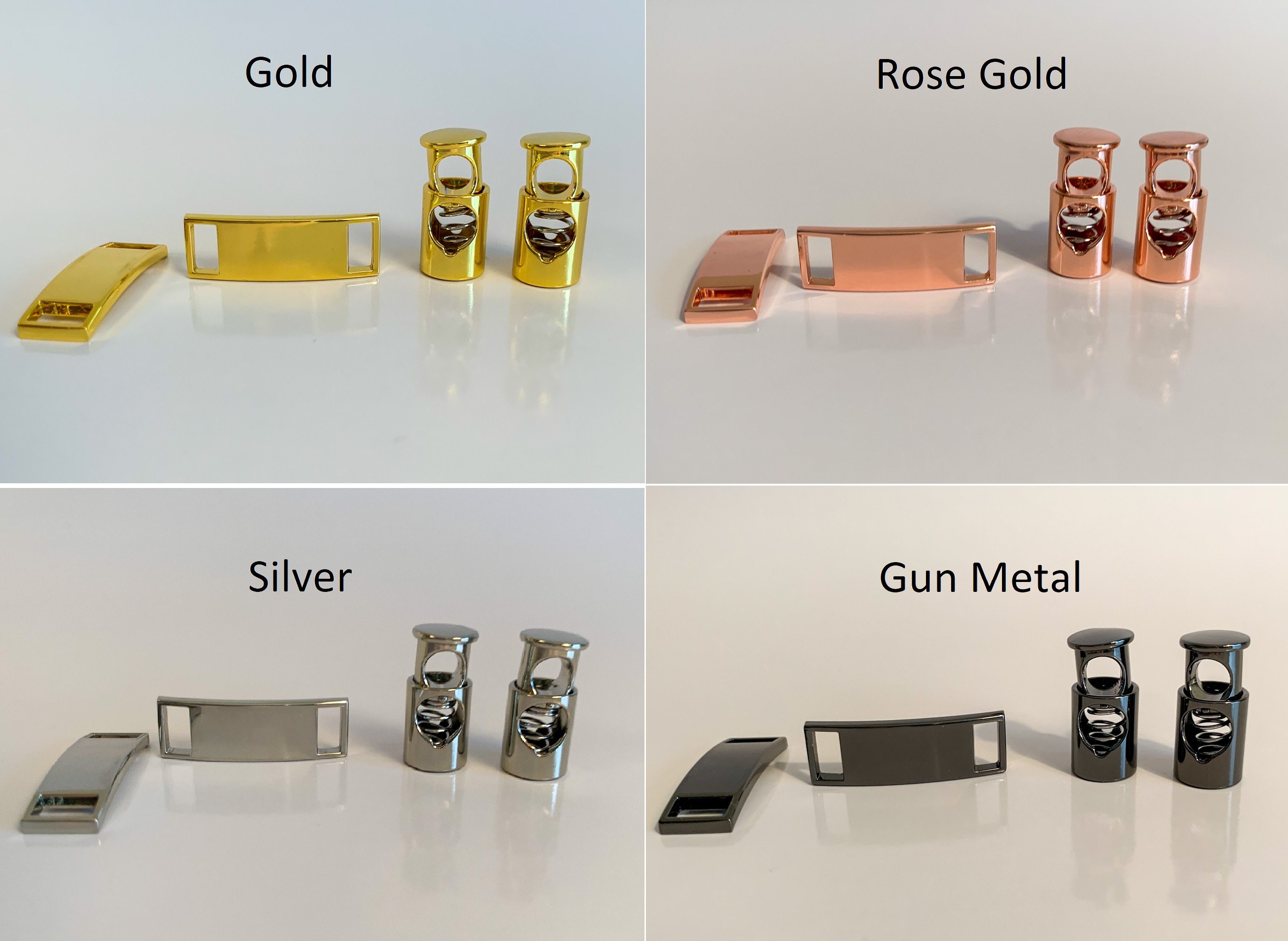 Shoelace Dubraes and Lace Lock Set - Sneaker Shoe Lace Locks and Chain ...