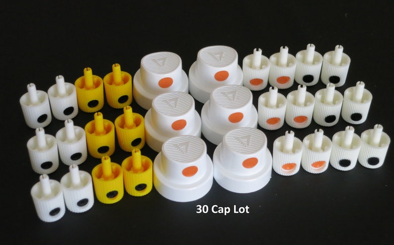Lot of Spray Paint Can Caps Mixed Male Nozzles Tips Rusto | Etsy