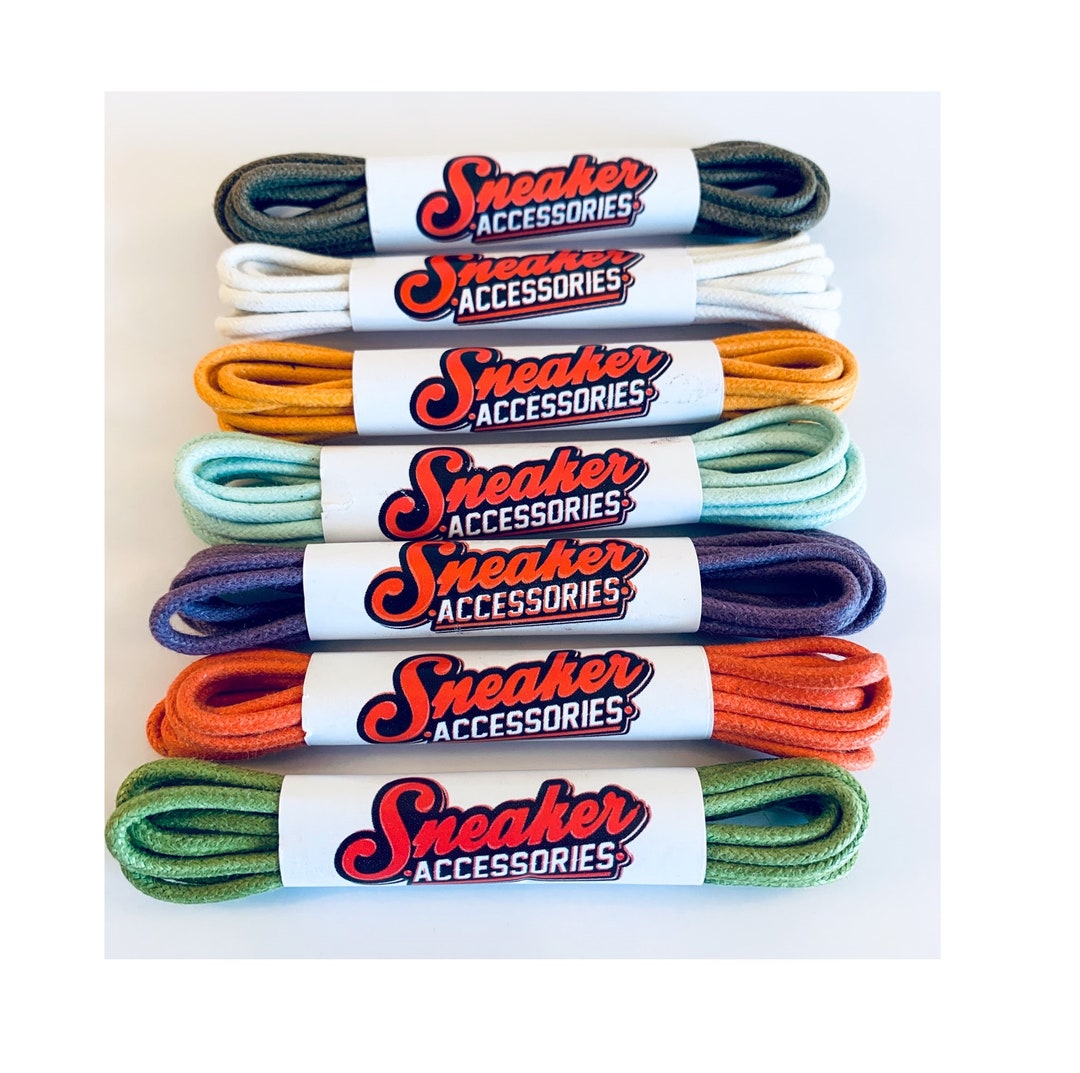 Dress Shoe Waxed Round Shoelaces - 2.5mm - 30, 36 Inch Length Colored ...
