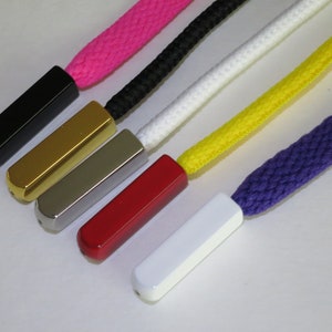 Shoelace Screw on Aglets! Rectangle Metal Sneaker Shoe Lace Tips! Gold ...
