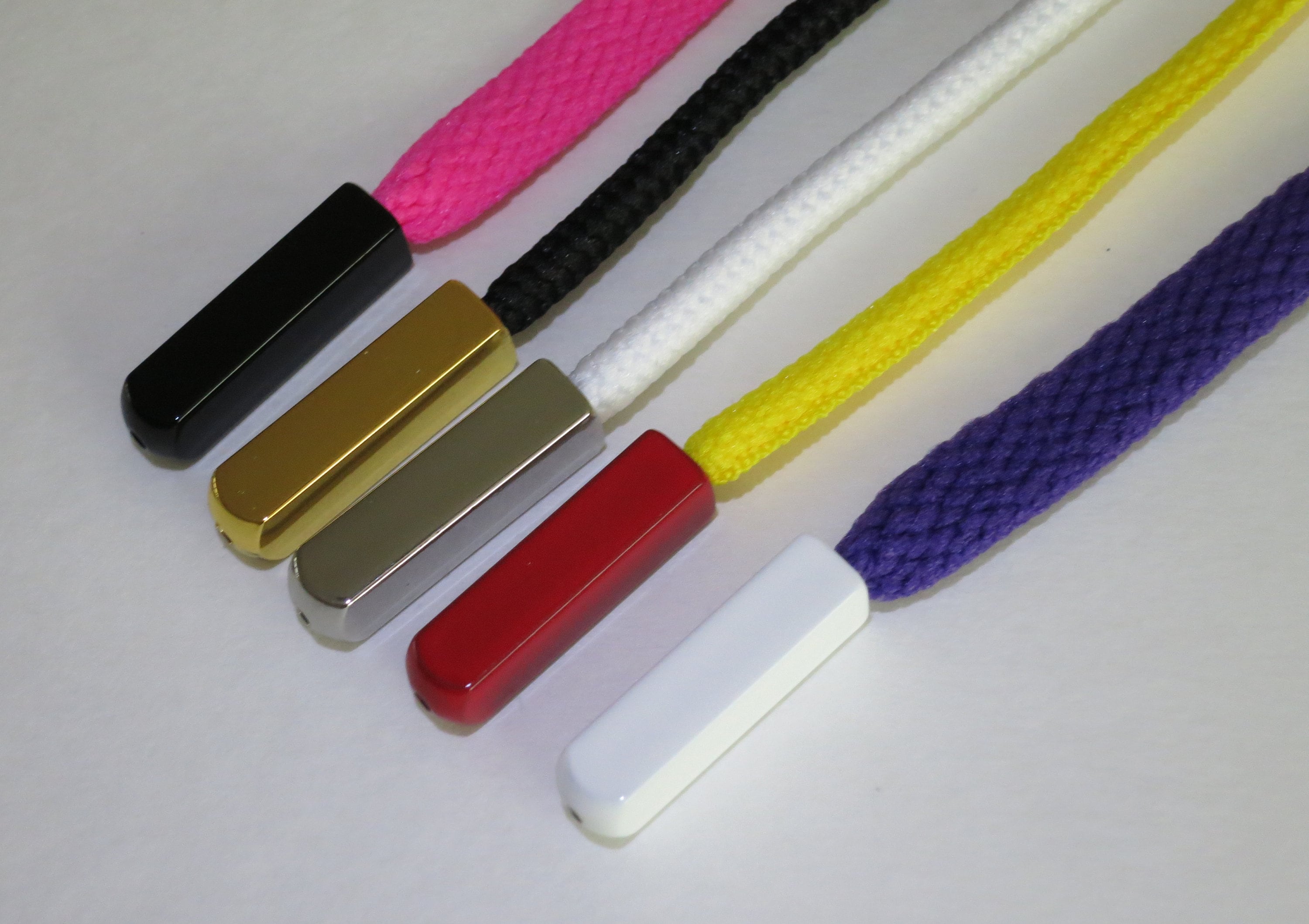 Shoelace Screw on Aglets! Rectangle Metal Sneaker Shoe Lace Tips! Gold ...