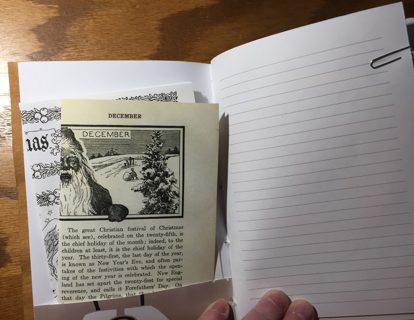 Handmade Christmas Memories Journal Cards Tags Stickers | Etsy