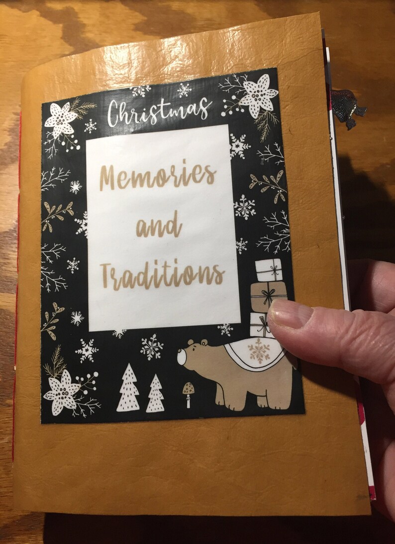 Handmade Christmas Memories Journal Cards Tags Stickers | Etsy